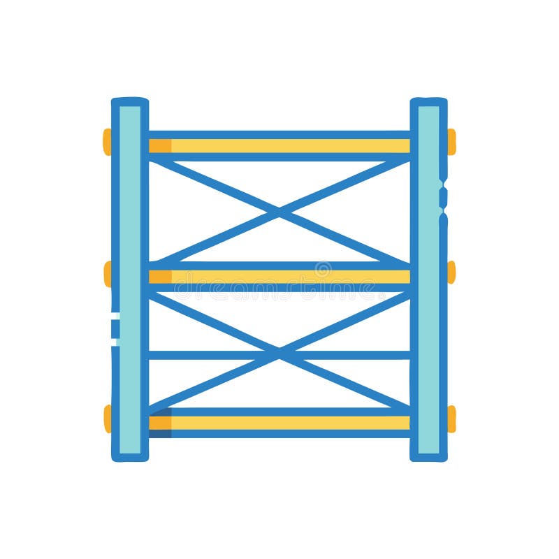 Icon of Scaffold for Worker Safety Stock Illustration - Illustration of ...