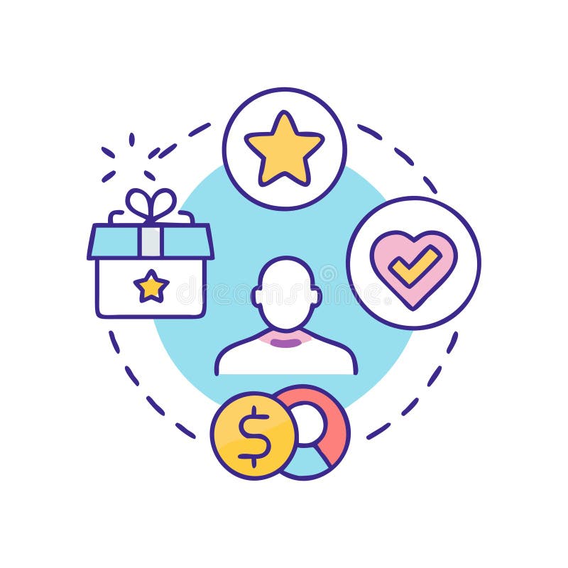 Effective Icons for Customer Loyalty Programs Stock Vector ...