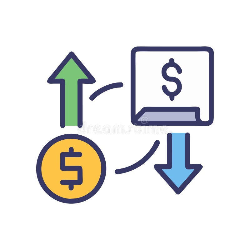 Effective Icons for Trade Representation Strategies Stock Vector ...