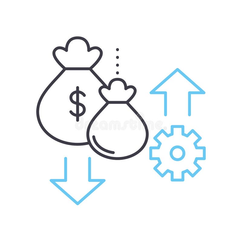 Effective Management Line Icon, Outline Symbol, Vector Illustration ...