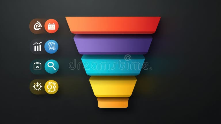 Effective Marketing Funnel Stages from Awareness To Action with Clear ...