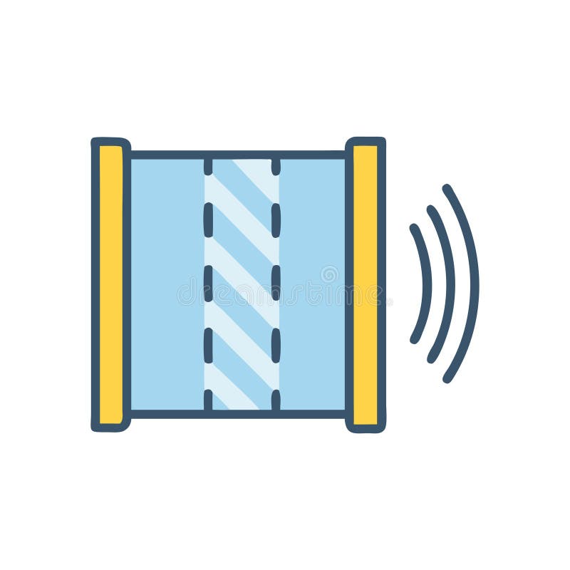 The Barrier Icon. Roadblock and Borderline, Stop, Checkpoint Symbol ...