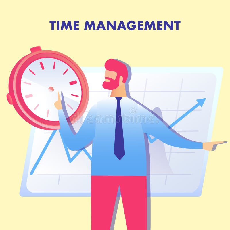 Effective Planning, Time Management Illustration Stock Vector ...