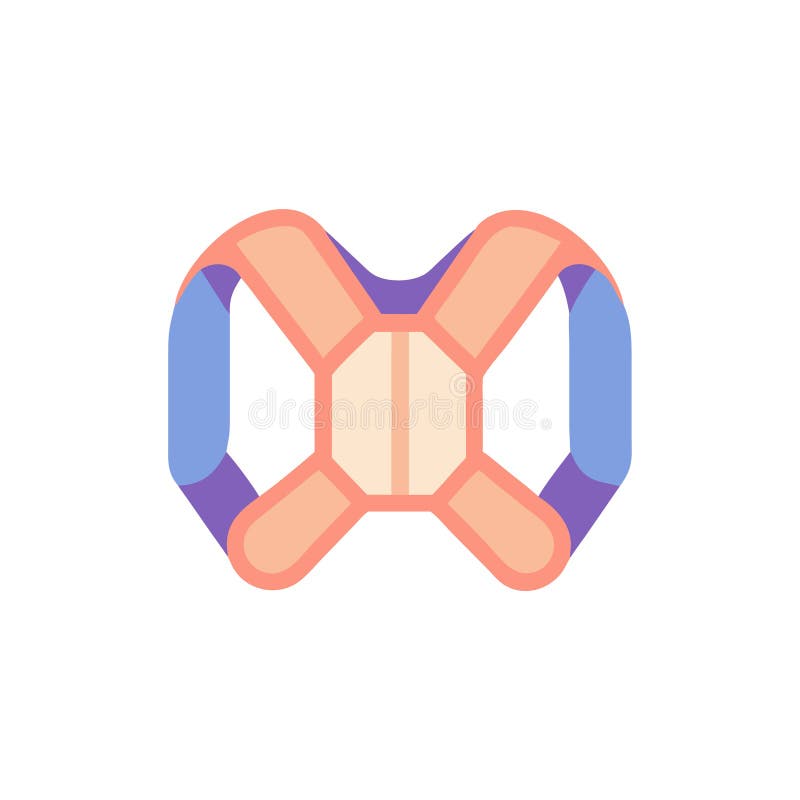 Effective Posture Corrector for Back Health Stock Illustration ...