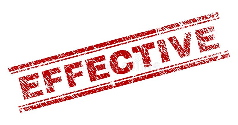 Grunge Textured EFFECTIVE Stamp Seal Stock Vector - Illustration of ...