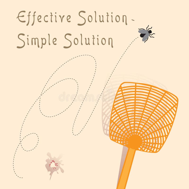 Effective Solution - Simple Solution Stock Vector - Illustration of ...