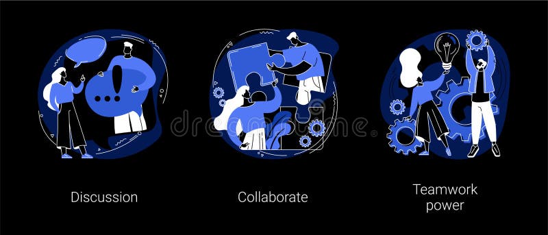 Effective Team-working Abstract Concept Vector Illustrations. Stock ...