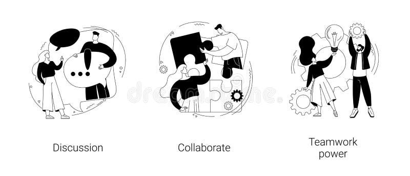 Effective Team-working Abstract Concept Vector Illustrations. Stock ...