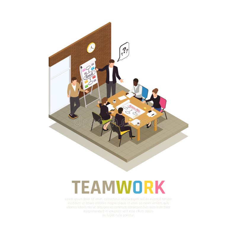 Teamwork Collaboration Vertical Banners Stock Vector - Illustration of ...