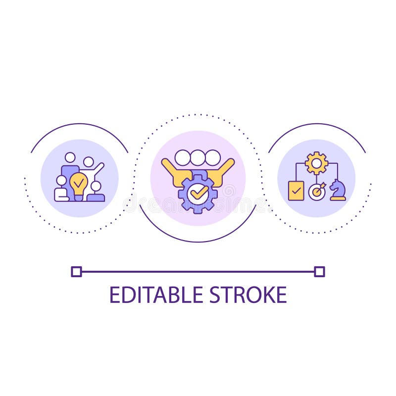 Effective Teamwork. People Putting Puzzle Pieces Together on White Background, Vector ...