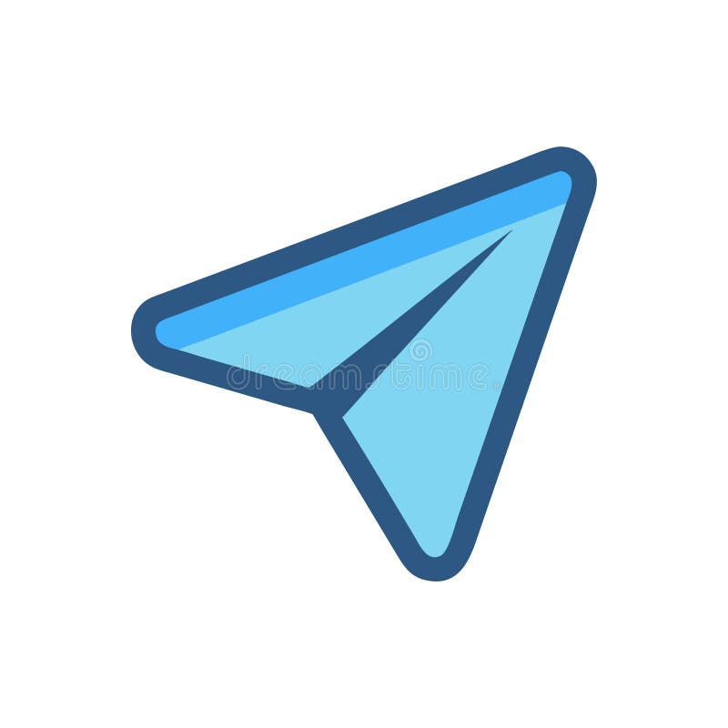 Effective Telegram Icon for Digital Communication Stock Vector ...