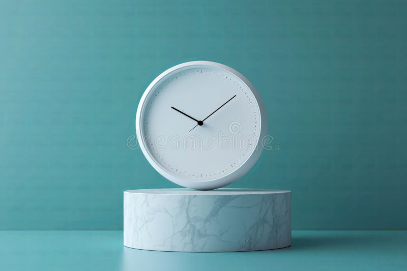 Effective Time Management Techniques Highlighted by Minimalist Clock on ...