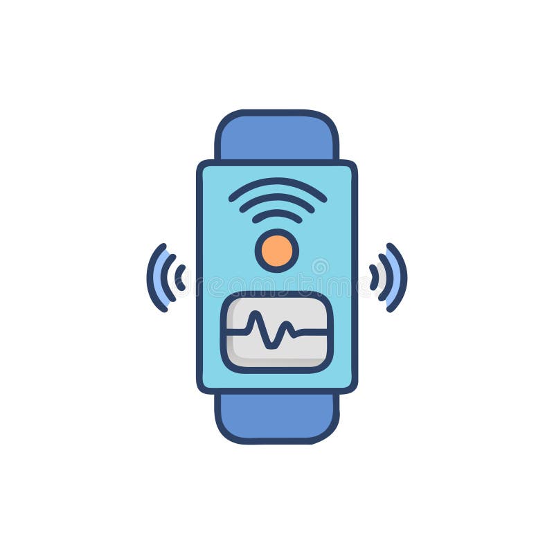 Effective Wearable Tracker for Health and Fitness Stock Illustration ...