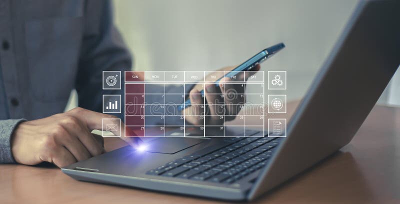 Effective Work Time Management Calendar on Virtual Screen Interface ...