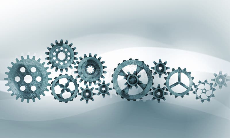 Effective Working Mechanism Stock Illustration - Illustration of wheel ...