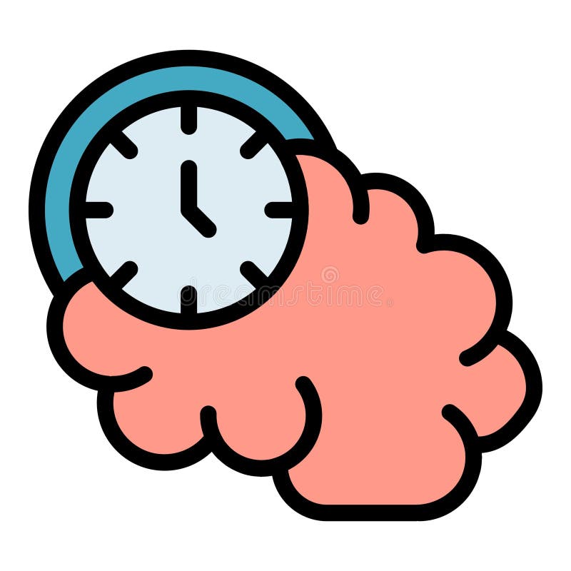 Effective Working Time Icon Vector Flat Stock Illustration ...