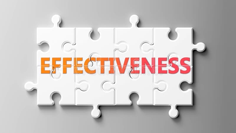 Effectiveness Complex Like a Puzzle - Pictured As Word Effectiveness on ...