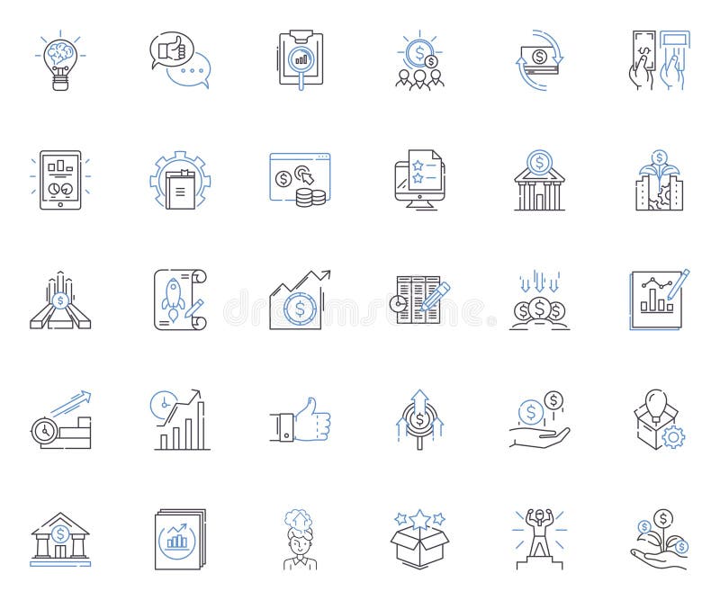 Effectiveness Line Icons Collection. Productivity, Efficiency, Efficacy ...