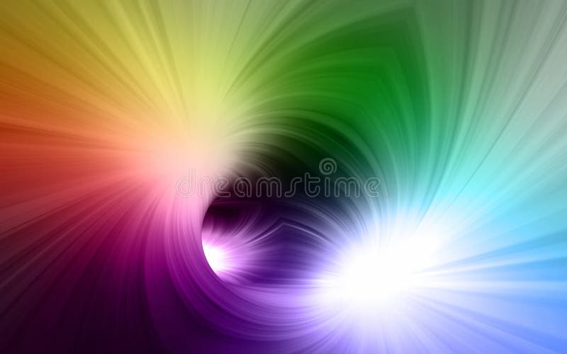 Effects 3d Rendering Rainbow Panorama Stock Illustration - Illustration ...