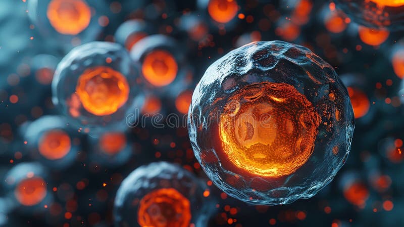 Effects of Electromagnetic Radiation on Human Cells, High Quality Image ...