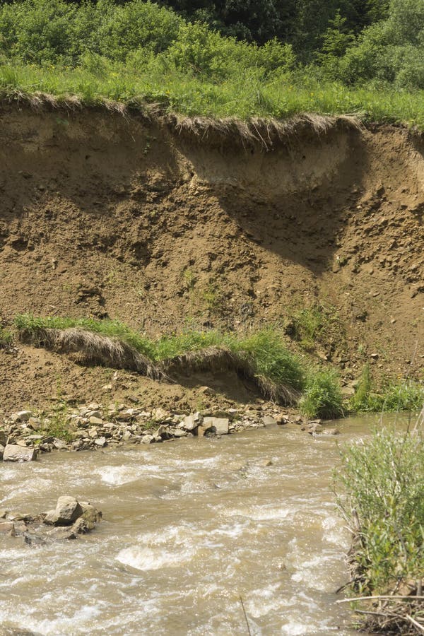 River Erosion Scenario of Coastal Belt Bay of Bengal Stock Photo ...