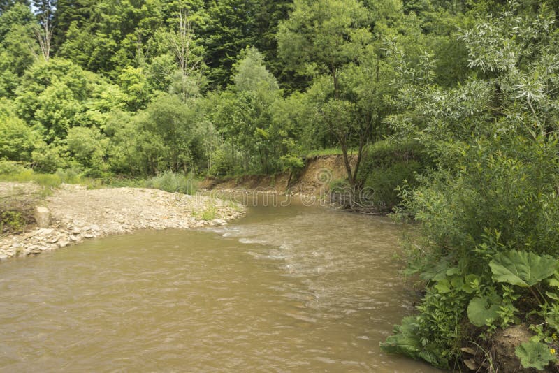 Effects of river erosion stock photo. Image of stream - 222426400