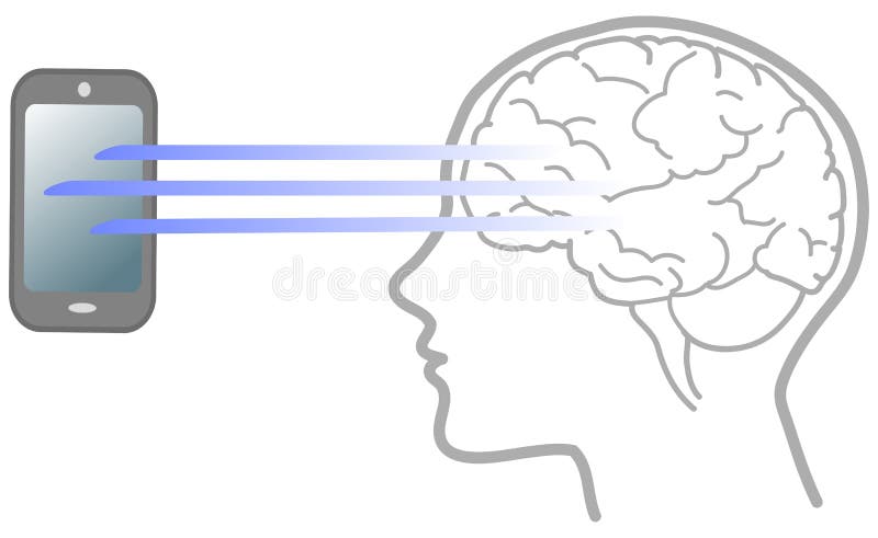 Effects of Smartphone Usage on the Brain, Vector Stock Vector ...