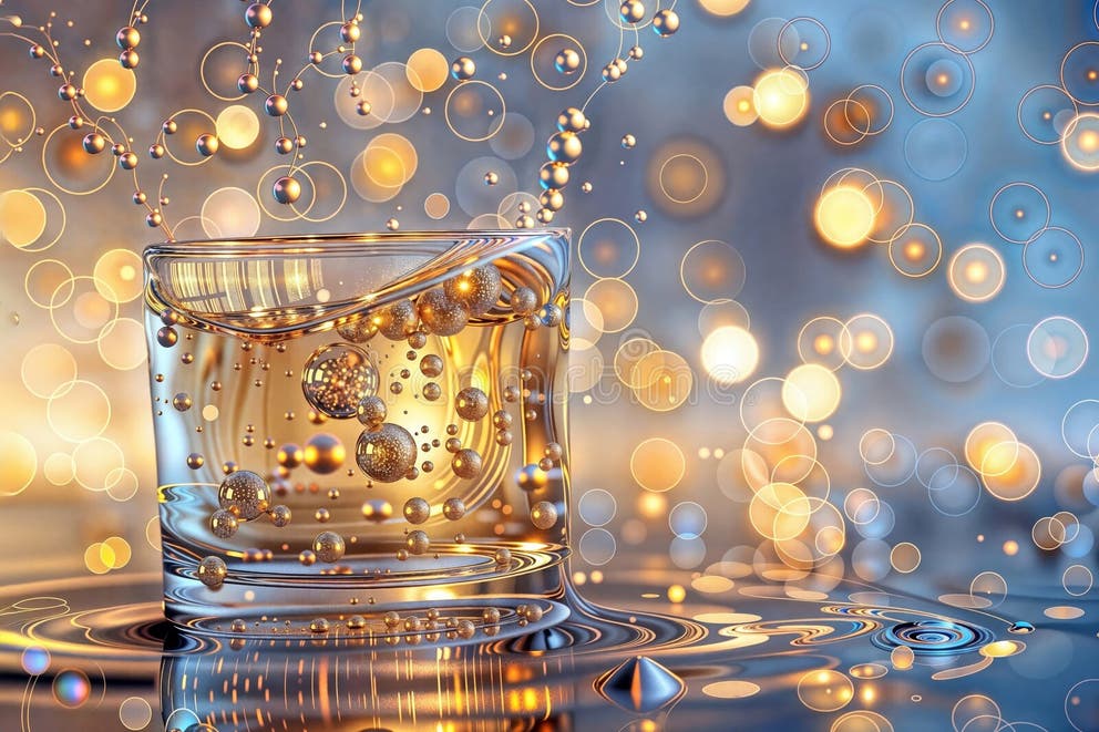 Effervescent Bubbling Elixir, Generative Ai Stock Illustration ...