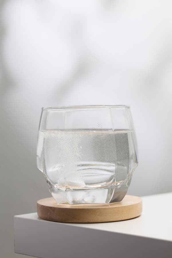 Effervescent Mucolytic Tablet Dissolves in Water Stock Image - Image of ...