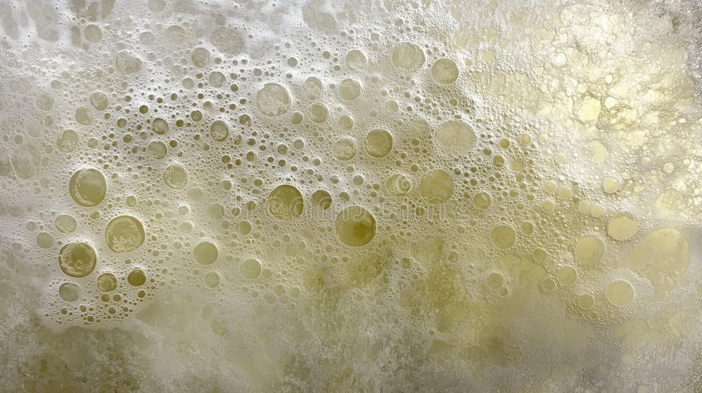 Effervescent Soap Bubbles Forming Texture Patterns on Water Surface ...