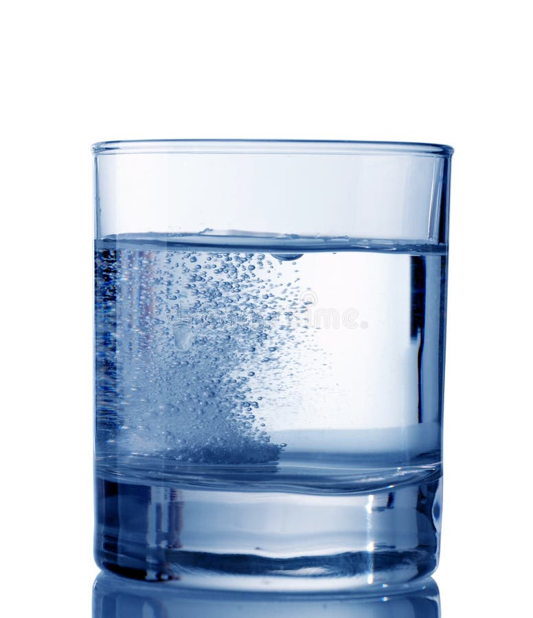 Glass of water stock image. Image of tablets, ripple, water - 1520617