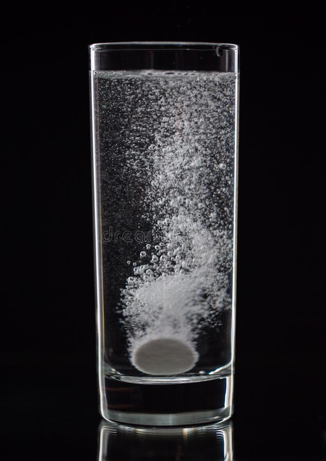 Effervescent tablet stock image. Image of liquid, drink - 86655627