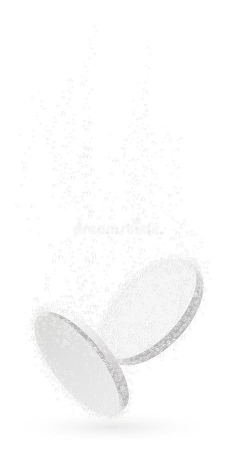 Effervescent tablets stock vector. Illustration of blue - 33107619