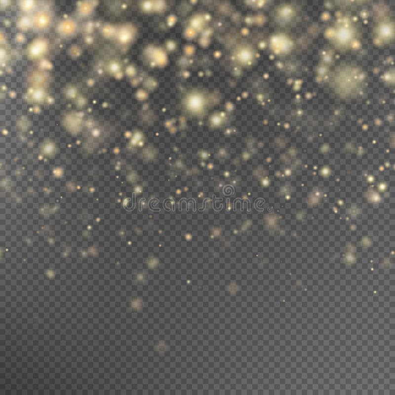Effet De Particules De Scintillement D'or ENV 10 Illustration de ...