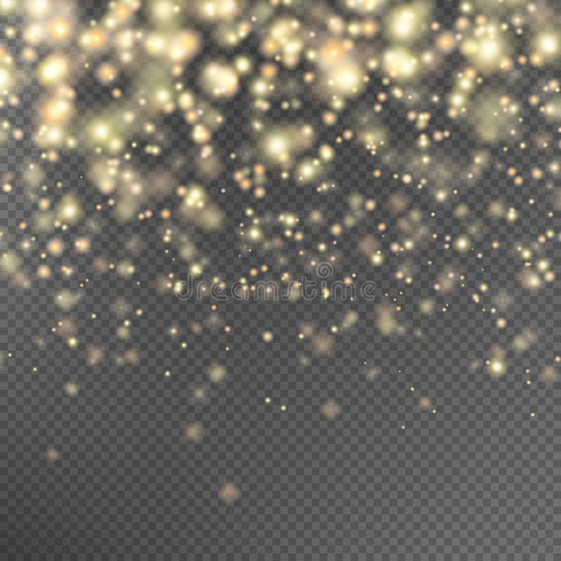 Effet De Particules De Scintillement D'or ENV 10 Illustration de ...