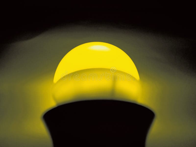 The Effect of the Yellow Light Beam Stock Image - Image of effect ...