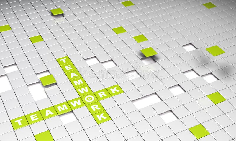 Efficiënt Groepswerk - Het Teamwerk Presteert Stock Illustratie ...