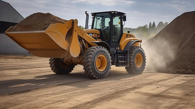 Efficiency in Action, Loader Reloading Sand and Gravel at a Dynamic ...