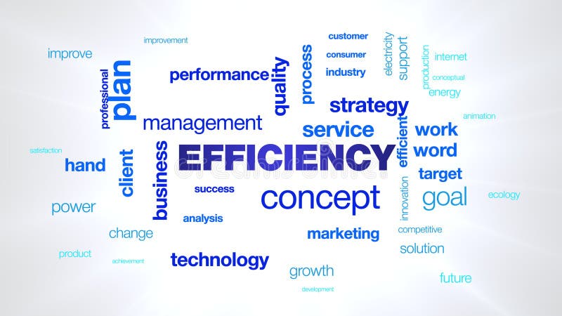 Efficiency Concept Business Management Quality Strategy Technology ...