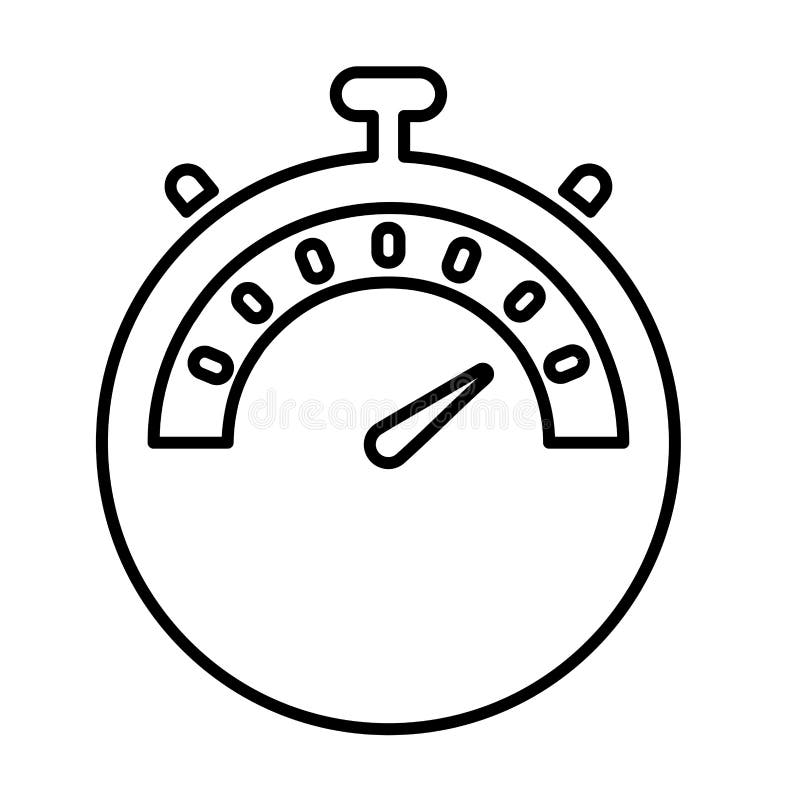 Efficiency, Control, Dashboard, Performance, Speed Outline Icon. Line ...