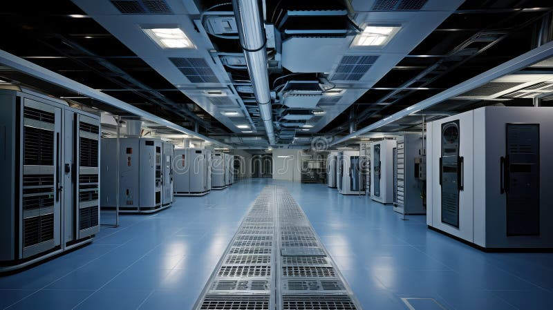 Efficiency Data Center Air Conditioning Stock Illustration ...