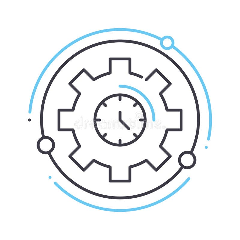 Efficiency and Effectiveness Line Icon, Outline Symbol, Vector ...