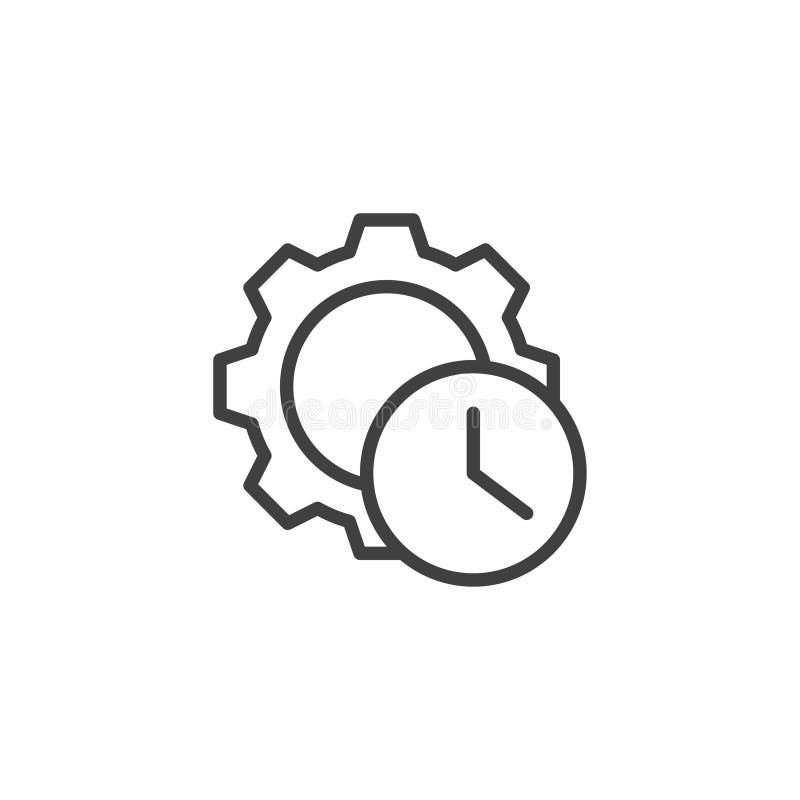 Efficiency and Effectiveness Line Icon Stock Illustration ...