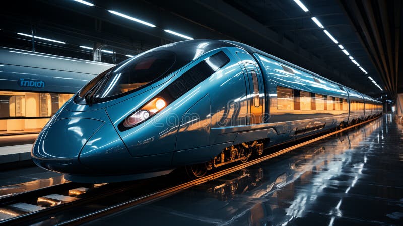 Efficiency of High Speed Train As it Glides Effortlessly Along the ...