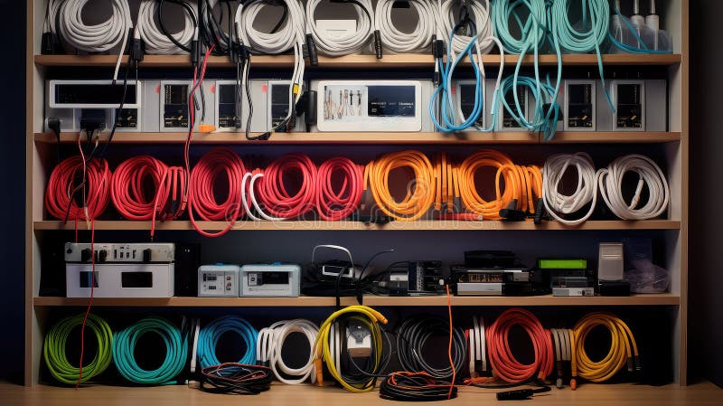 Efficiency home cable stock illustration. Illustration of colors ...