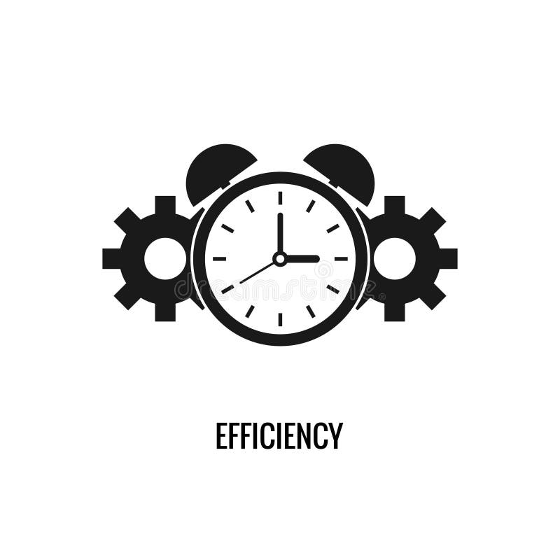 Efficiency Icon Concept. Isolated Trendy Filled Efficiency Icon on ...