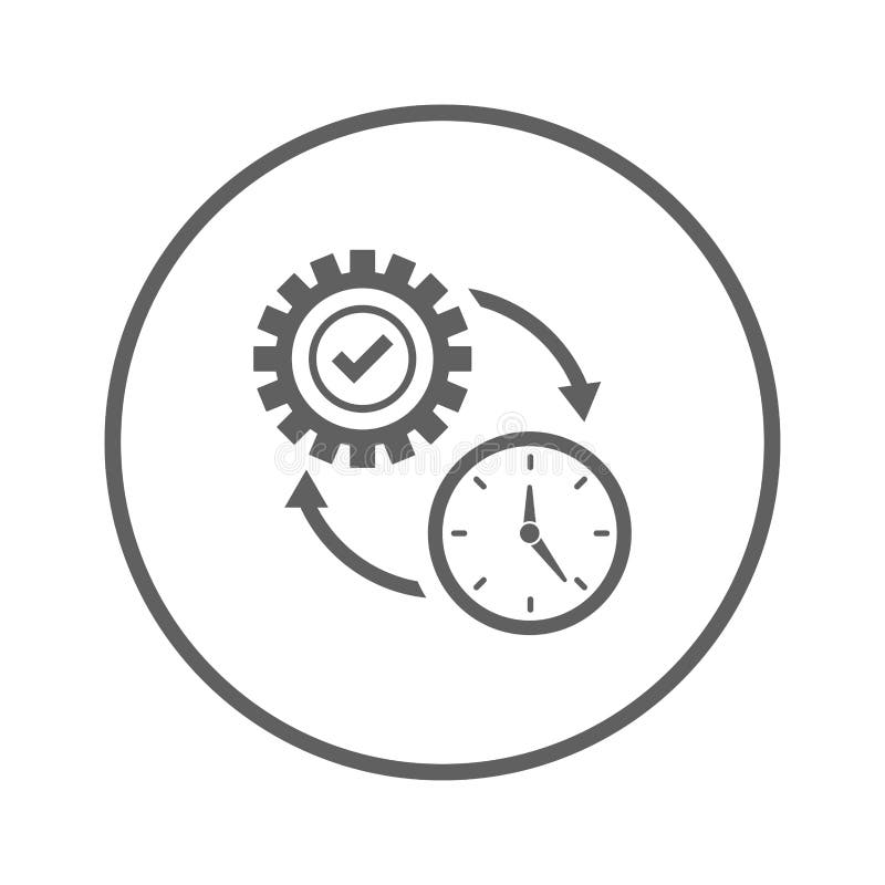 Efficiency Icon. Gray Vector Graphics Stock Vector - Illustration of ...