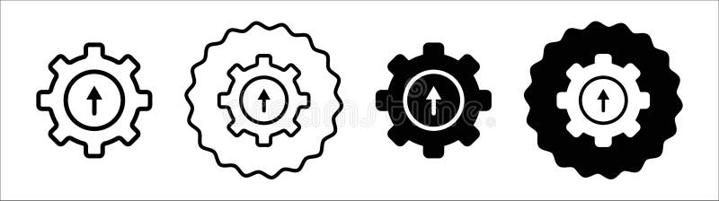 Efficiency Icon Symbol Set Collection. Efficiency Simple Vector Sign ...