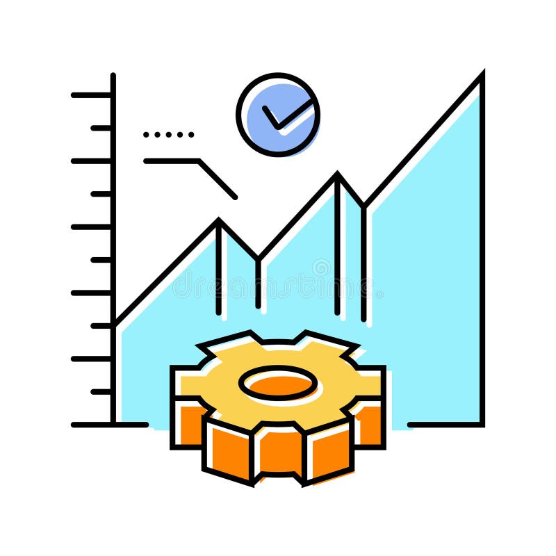 Efficiency Improvement Manufacturing Engineer Color Icon Vector ...