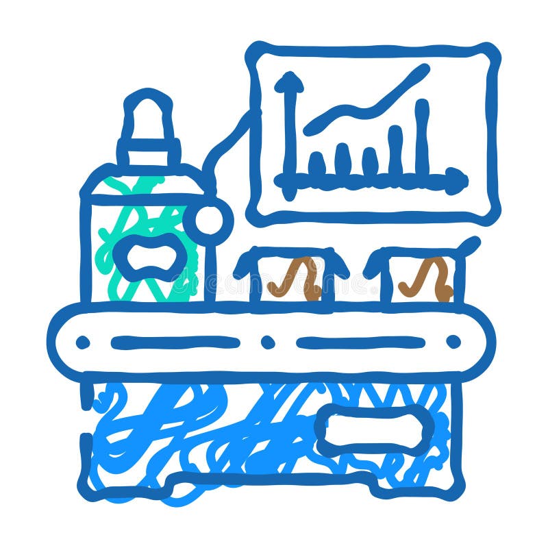 Efficiency Improvement Manufacturing Engineer Icon Doodle Illustration ...